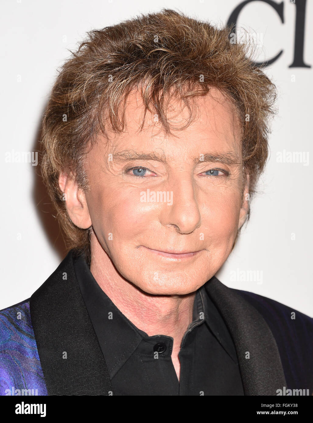 BARRY MANILOW US musician in February 2016. Photo Jeffrey Mayer Stock ...