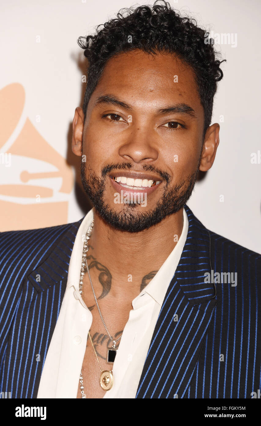 MIGUEL US singer in February 2016. Photo Jeffrey Mayer Stock Photo - Alamy