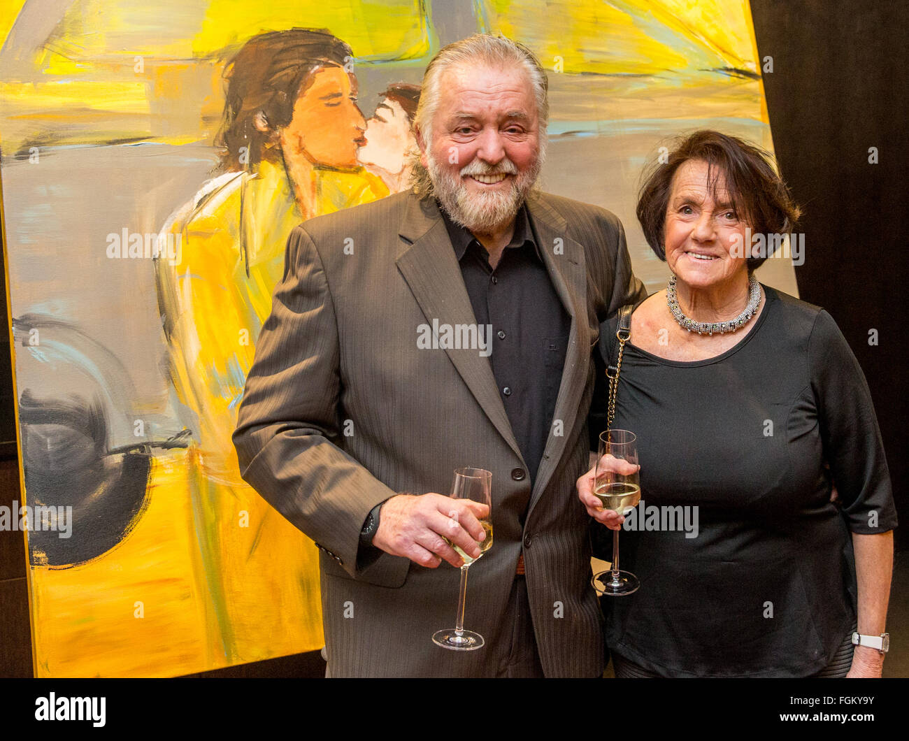 Munich, Germany. 20th Feb, 2016. Lydia Neubauer and Erwin Neubauer ...