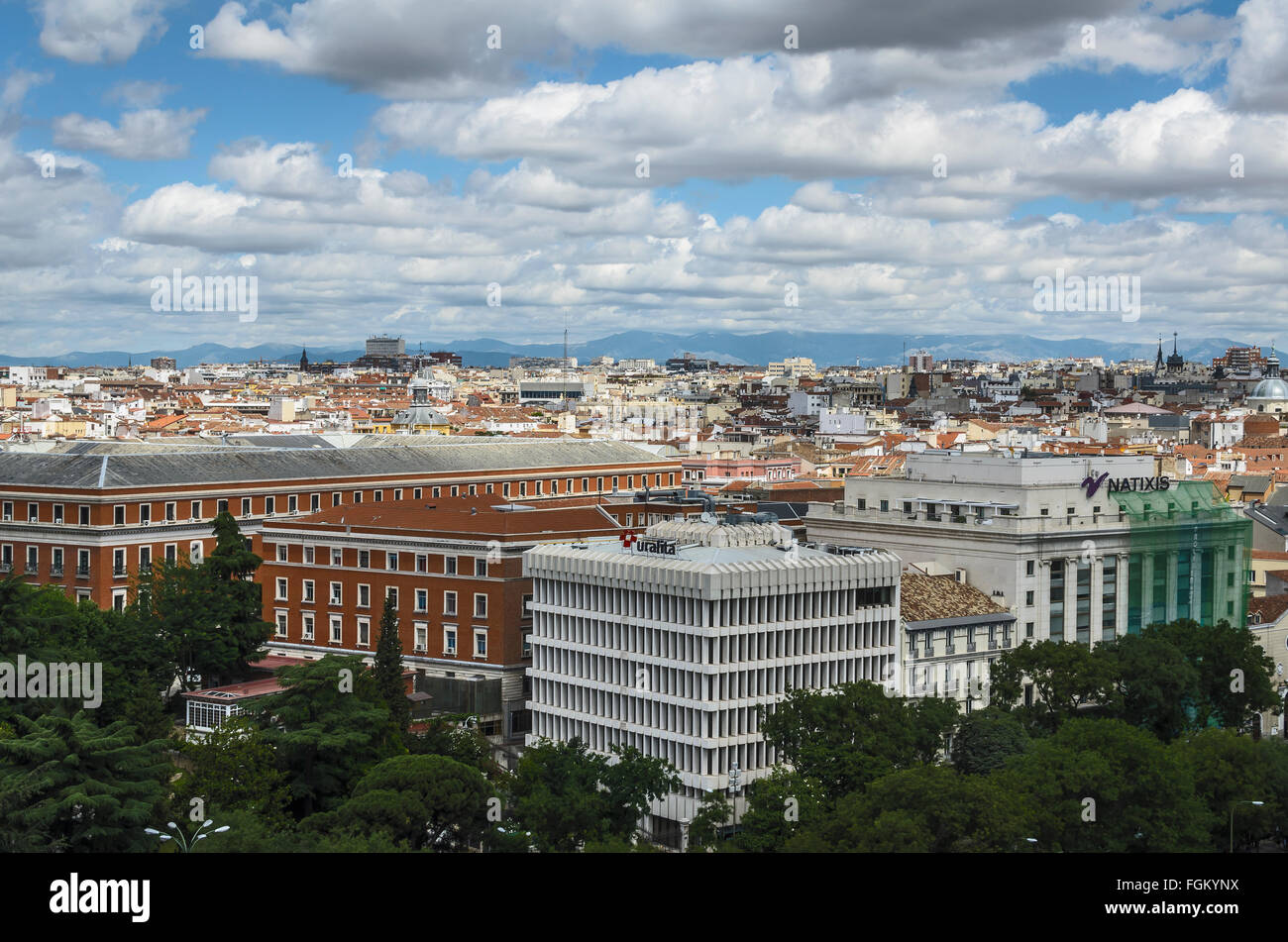 Aerial view of El Prado Museum, Madrid city, Spain Stock Photo - Alamy