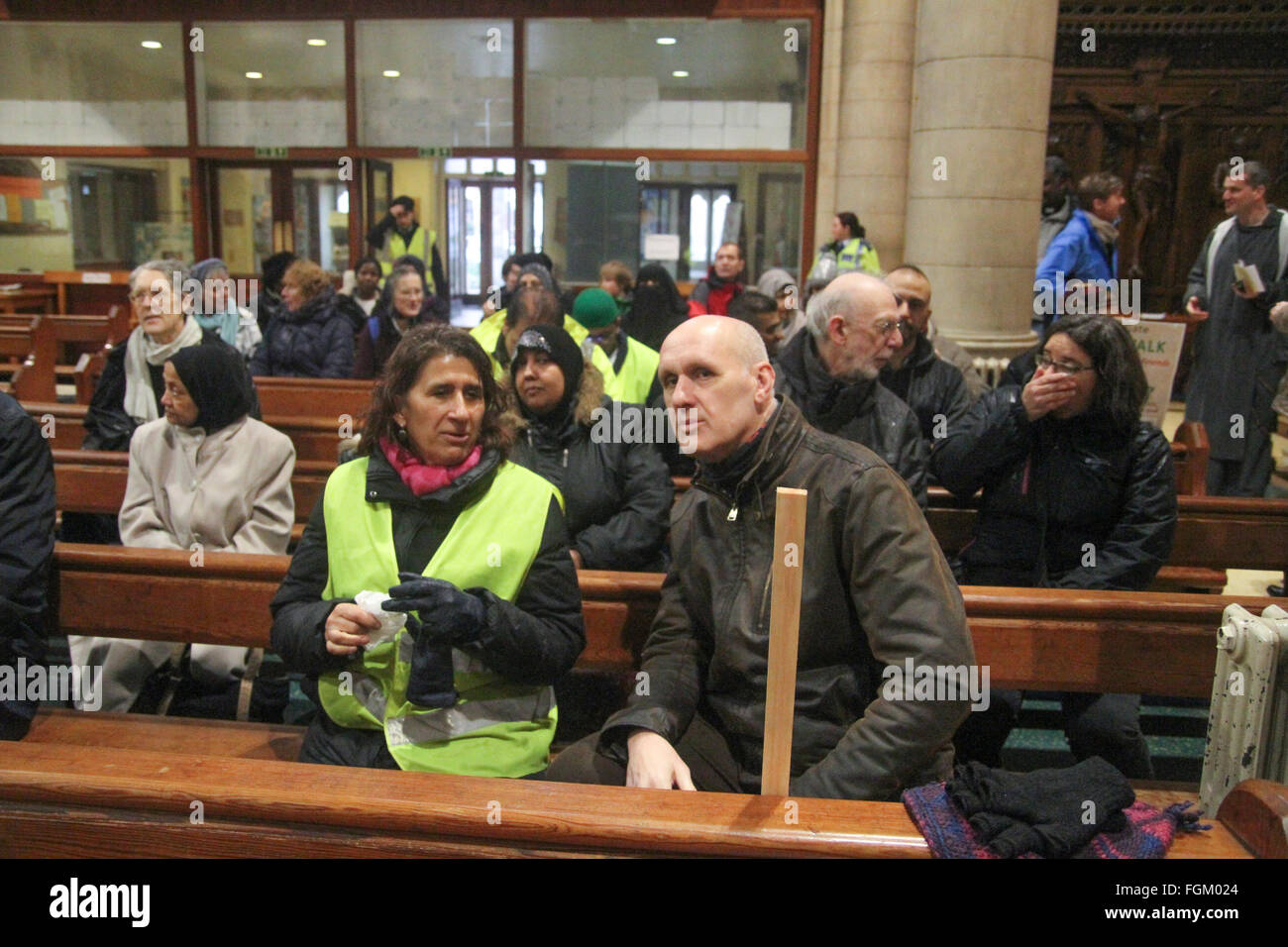 London, UK 20 February 2016. Rev Bruce Stokes and Lois Stokes seen at ...