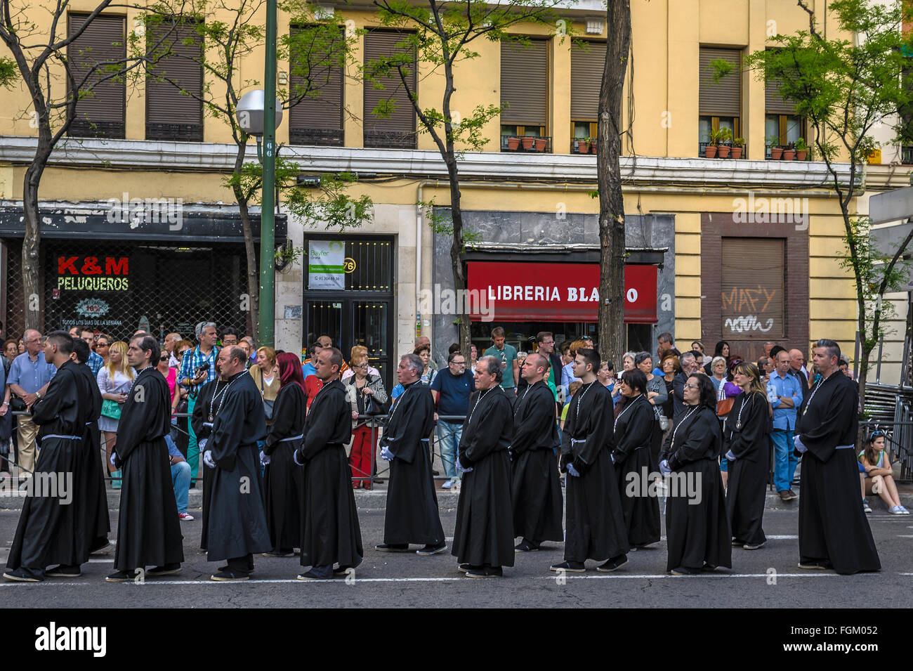 Catholic priest walking street hi-res stock photography and images - Alamy