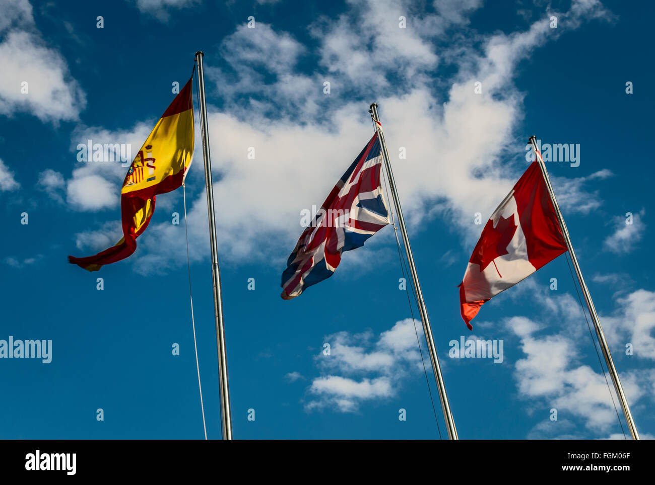 Three flags hi-res stock photography and images - Alamy