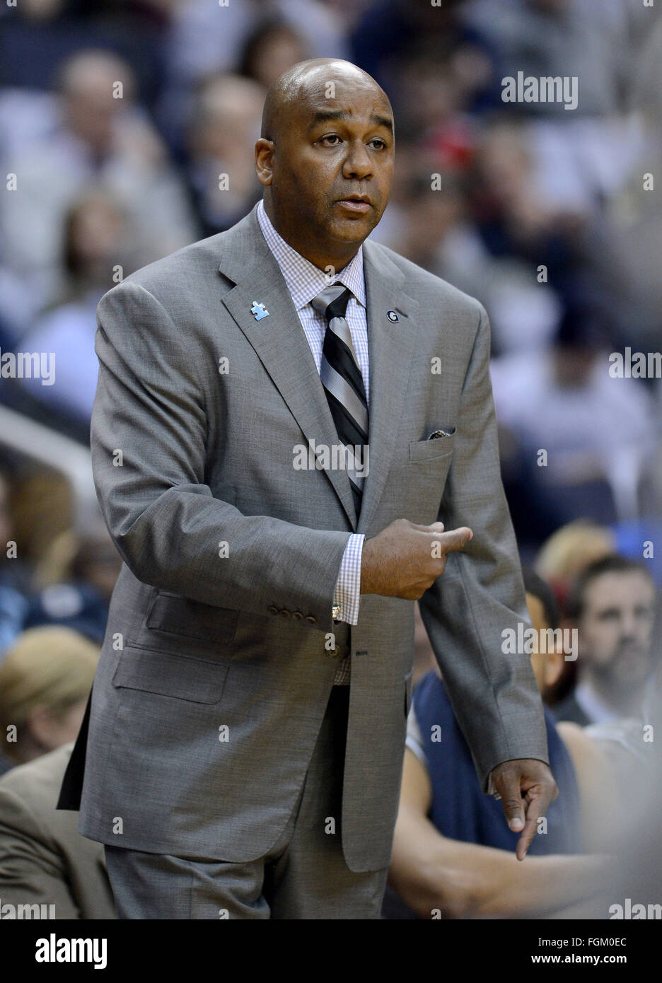 Washington, DC, USA. 20th Feb, 2016. 20160220 - Georgetown head coach ...