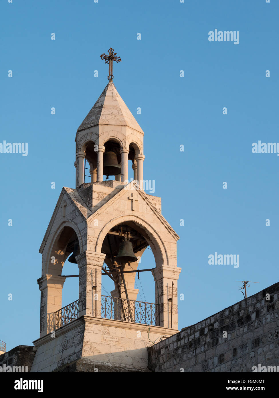 Church of Nativity bell tower Stock Photo - Alamy