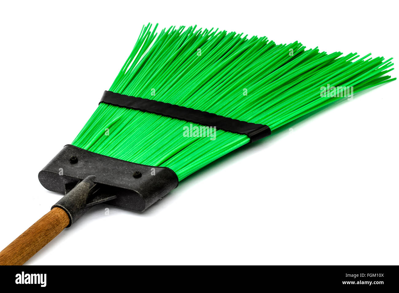 Broom, isolated on white background Stock Photo - Alamy