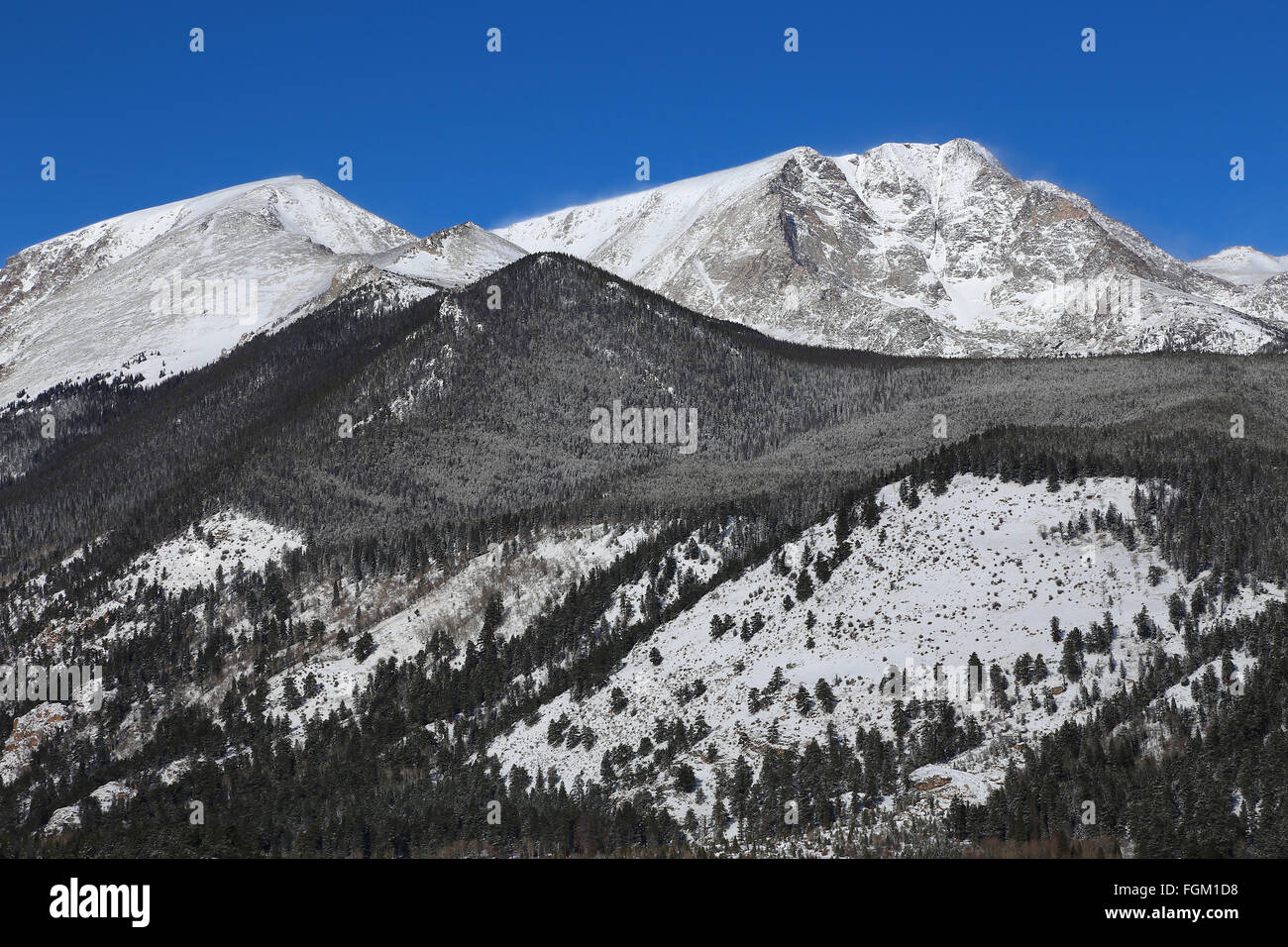 Mummy Range Rocky Mountain National Park Winter Snow Estes Park ...