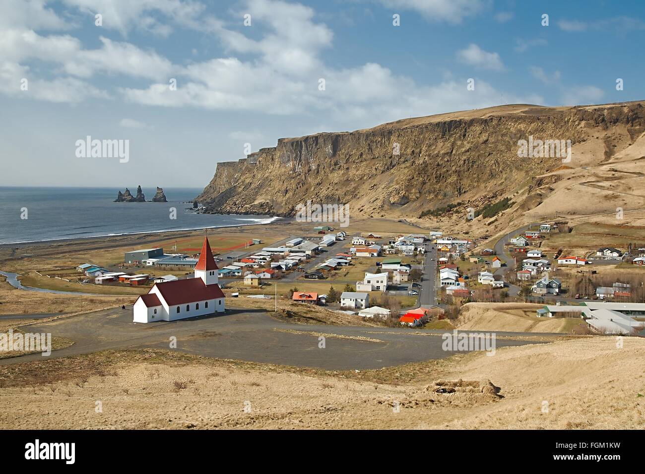 Town of Vik Stock Photo - Alamy