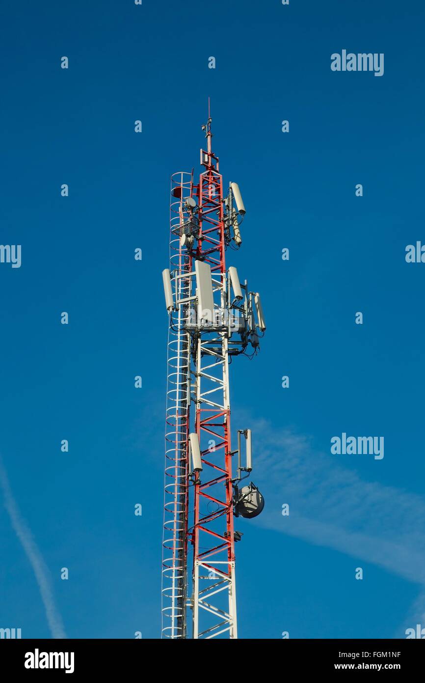 Transmitter Antenna Tower Stock Photo - Alamy