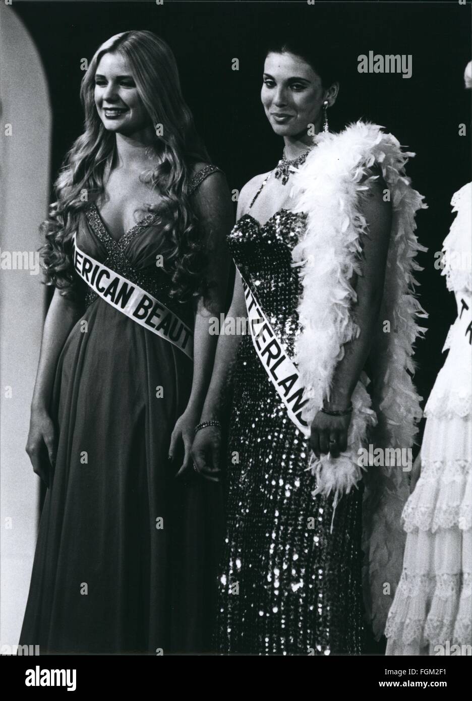 1976 - Models beauty pageant Switzerland © Keystone Pictures USA ...