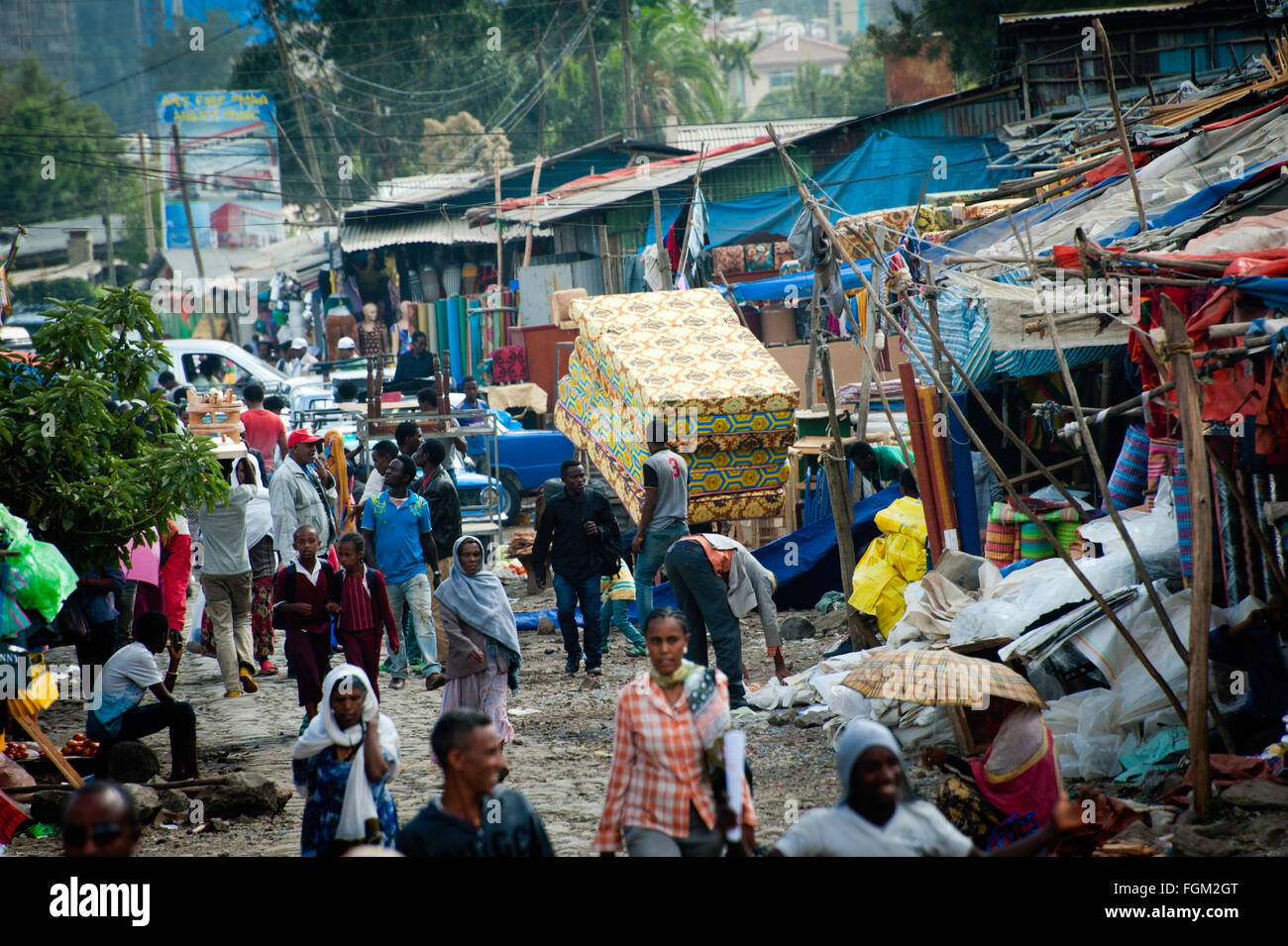 Market Addis Ababa Ethiopia Africa High Resolution Stock Photography ...