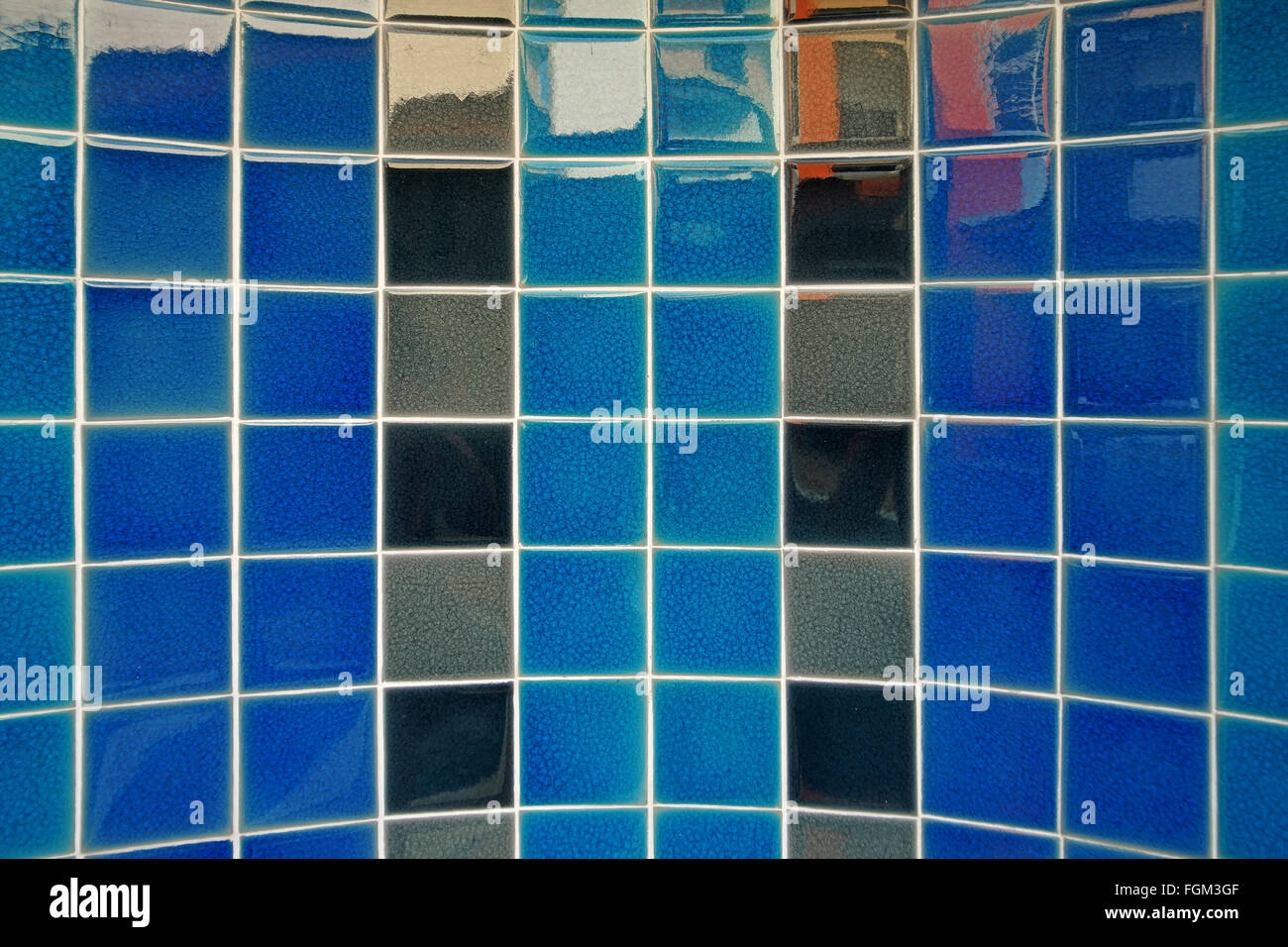 Colorful mosaic tiles wall decoration Stock Photo - Alamy