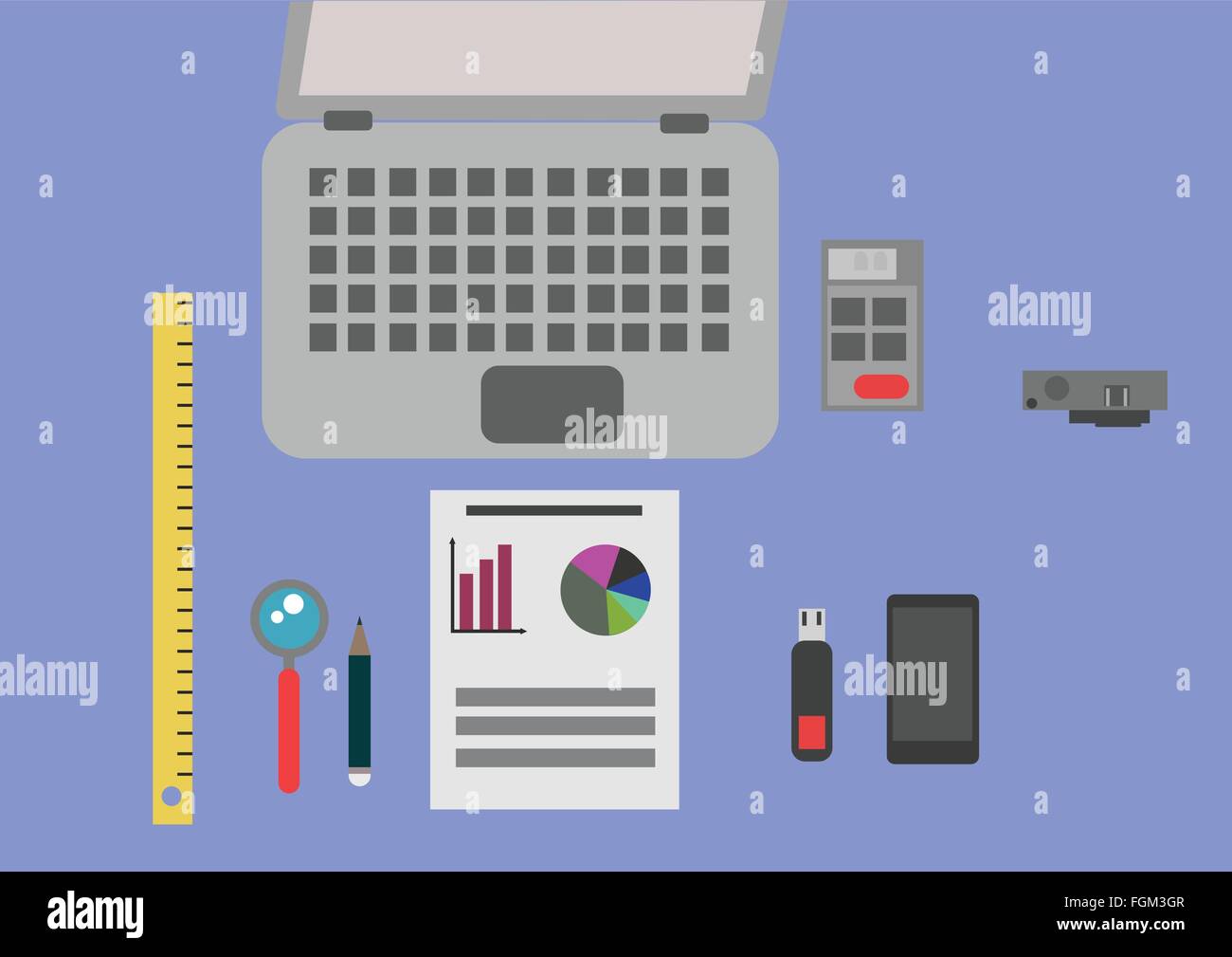 Studying papers Stock Vector Images - Alamy