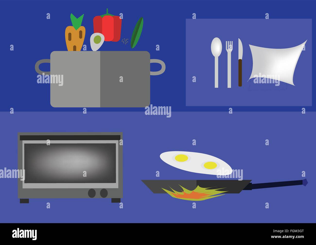 cooking is fun Stock Vector Image & Art - Alamy