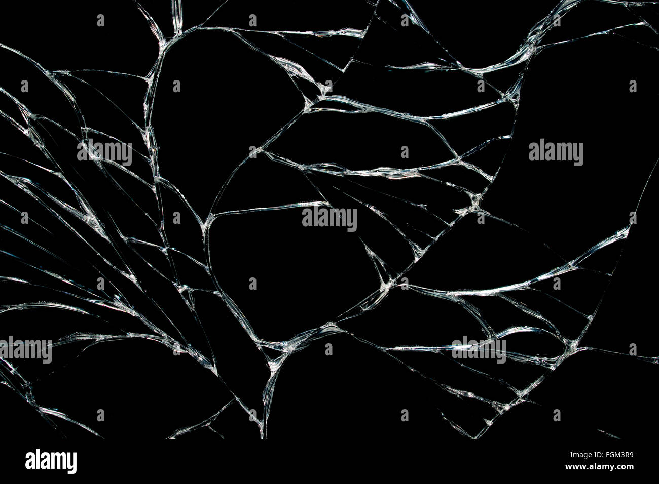cracked glass close up Stock Photo - Alamy