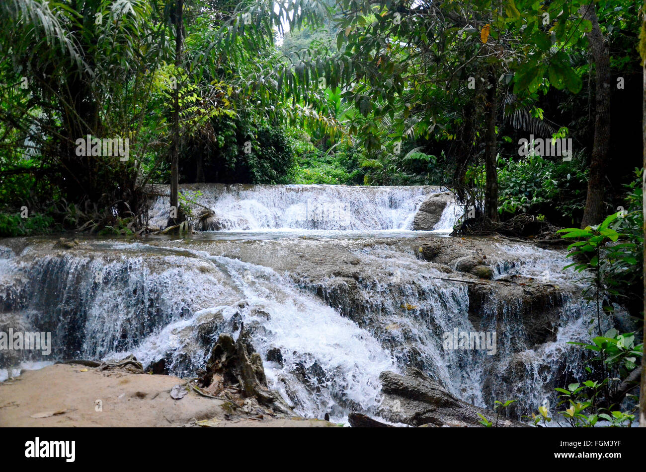 Flow and Motion of Kroeng Krawia Waterfall at Sangkhlaburi in ...