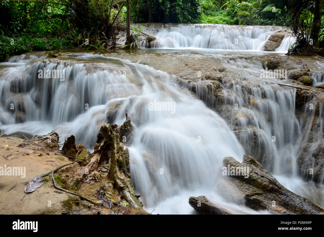 Flow and Motion of Kroeng Krawia Waterfall at Sangkhlaburi in ...