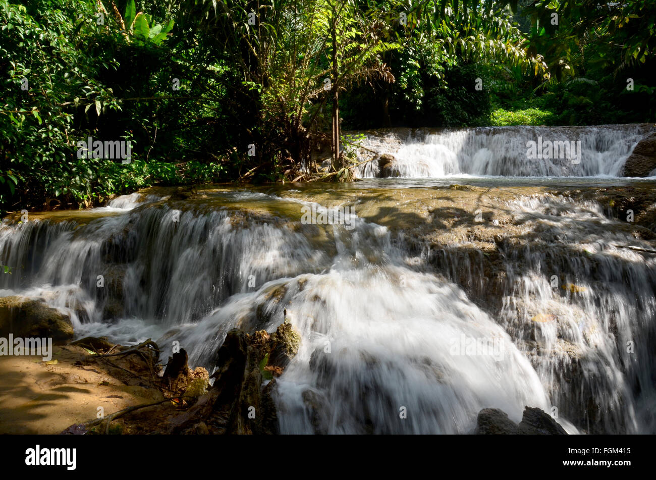 Flow and Motion of Kroeng Krawia Waterfall at Sangkhlaburi in ...