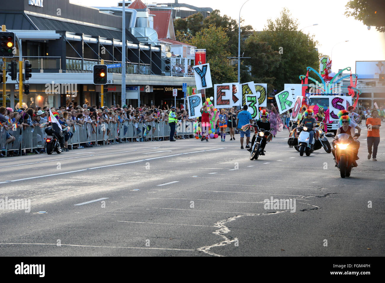 Auckland, New Zealand, 20th February, 2016. The leading part of the ...