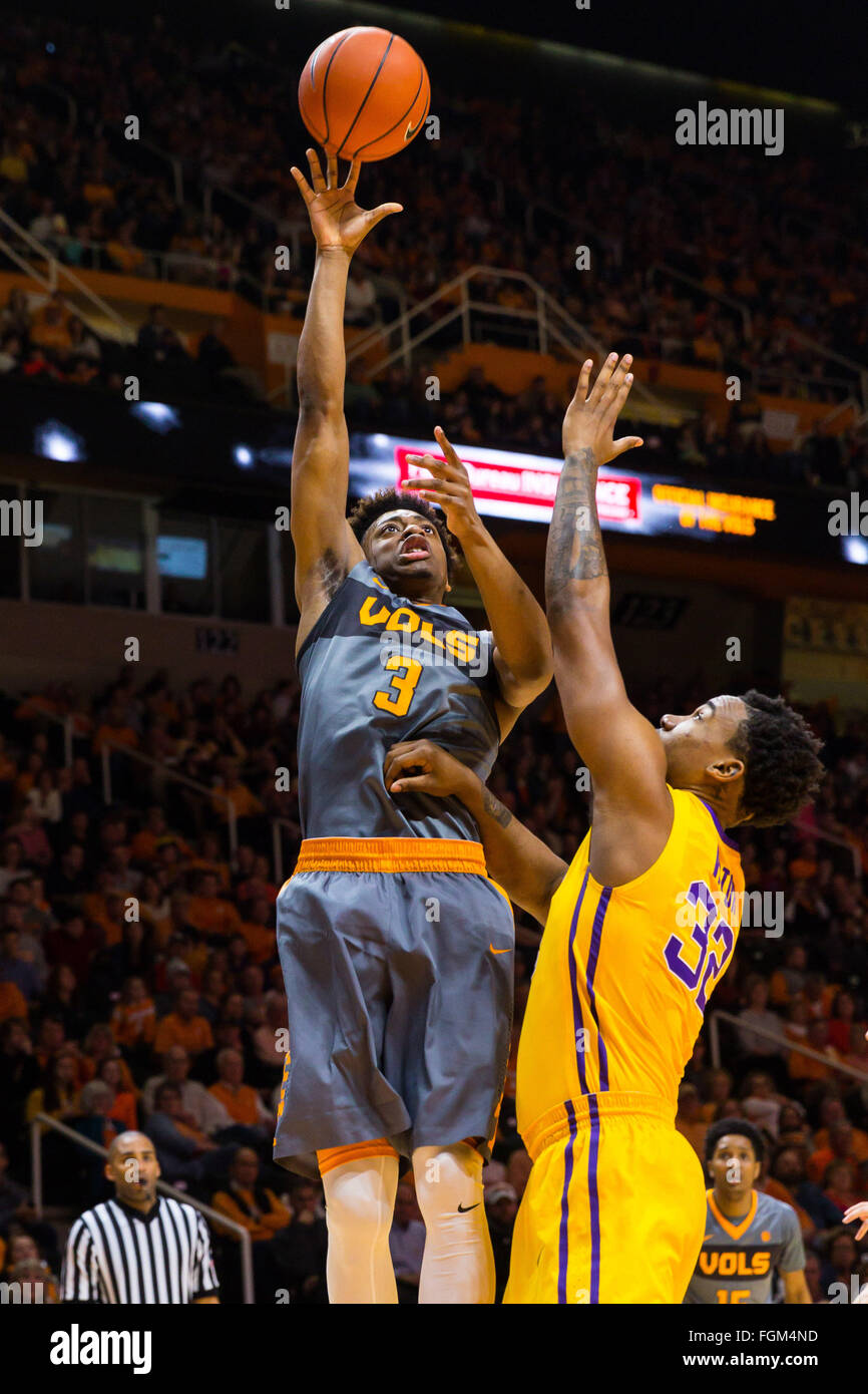 Knoxville, Tennessee, USA. 20th February, 2016. Robert Hubbs III #3 of ...