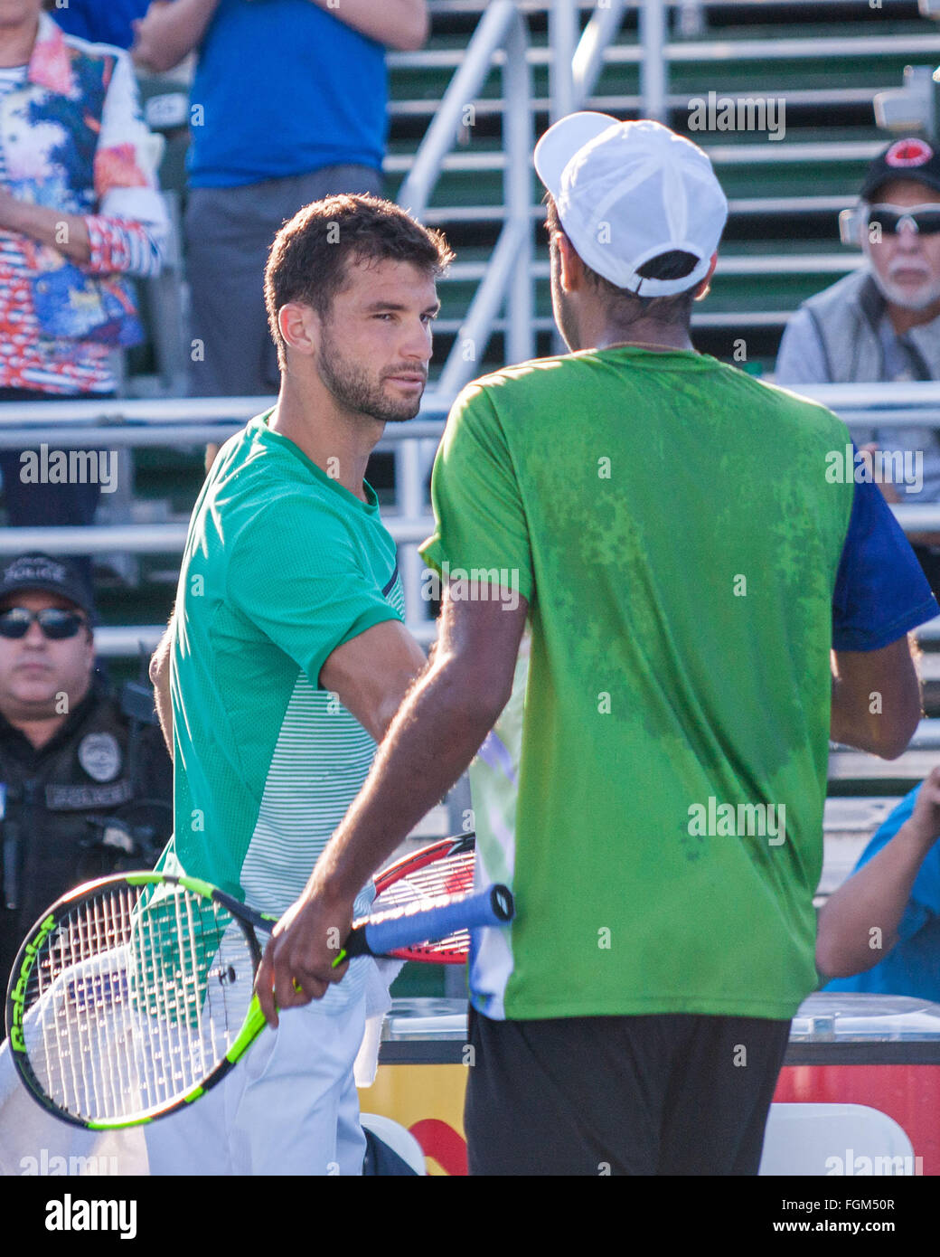 Delray Beach, Florida, US. 20th Feb, 2016. Bulgarian GRIGOR DIMITROV ...