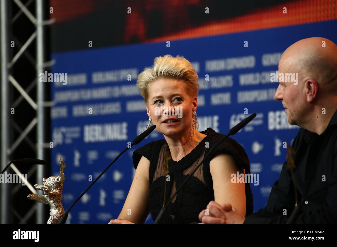 Berlin, Germany. 20th Feb, 2016. Lav Diaz received Silver Bear Alfred ...