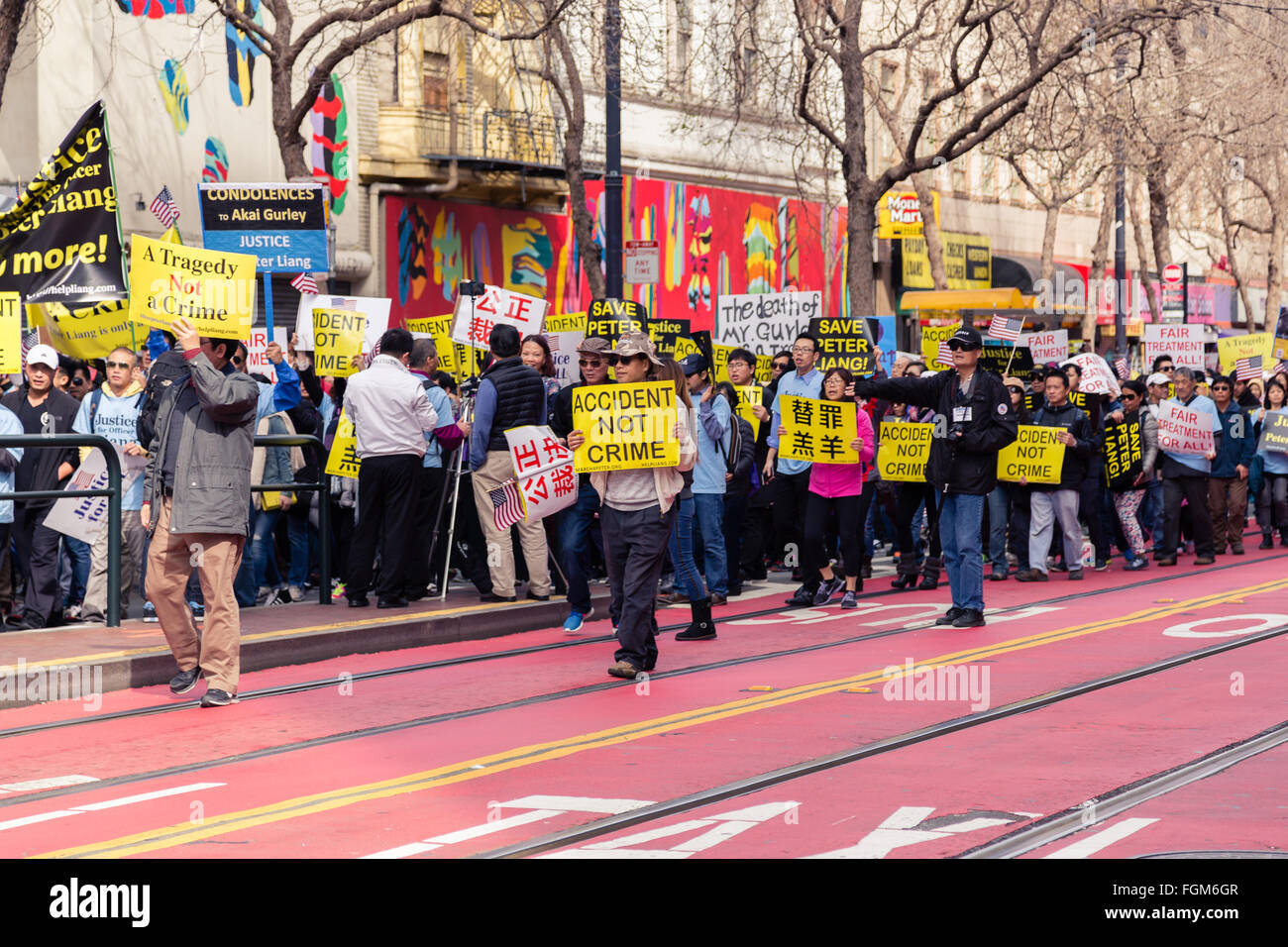 San Francisco, USA. 20th Feb, 2016. Fair Treatment for All demo, San ...