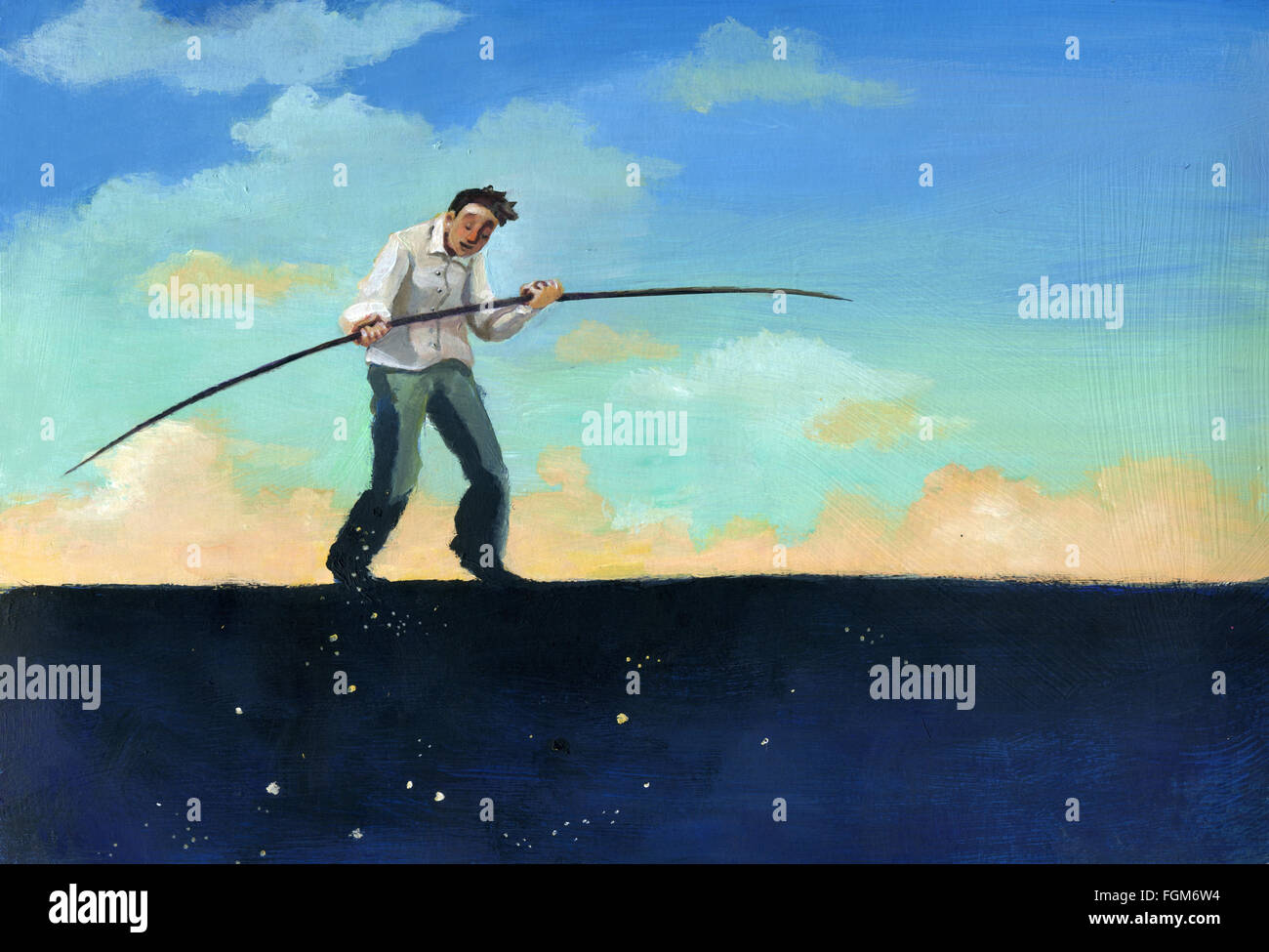 Walking a tightrope hi-res stock photography and images - Alamy