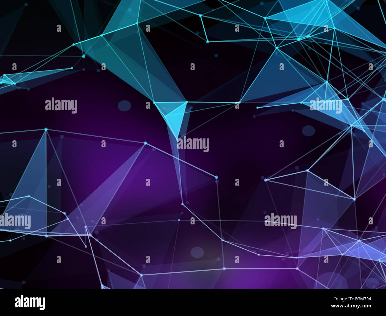 Virtual technology background with lines and grids points Stock Photo ...