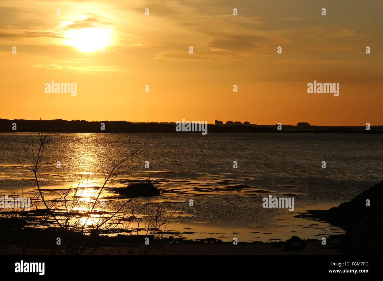 sunset in Reykjavik, Iceland Stock Photo - Alamy