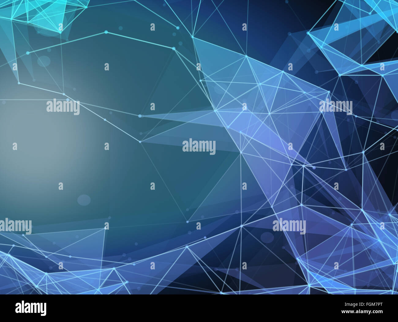 Virtual technology background with lines and grids points Stock Photo ...