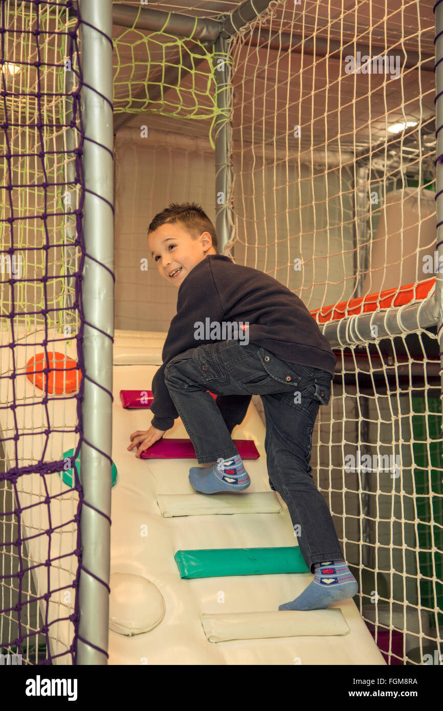 Little boy at playground Stock Photo - Alamy