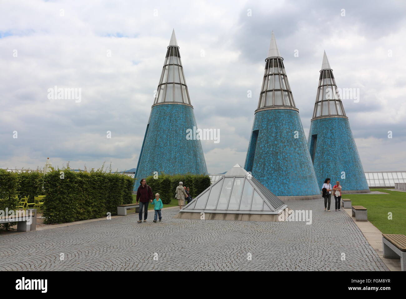 The roof garden of the federal art hall in bonn hi-res stock ...