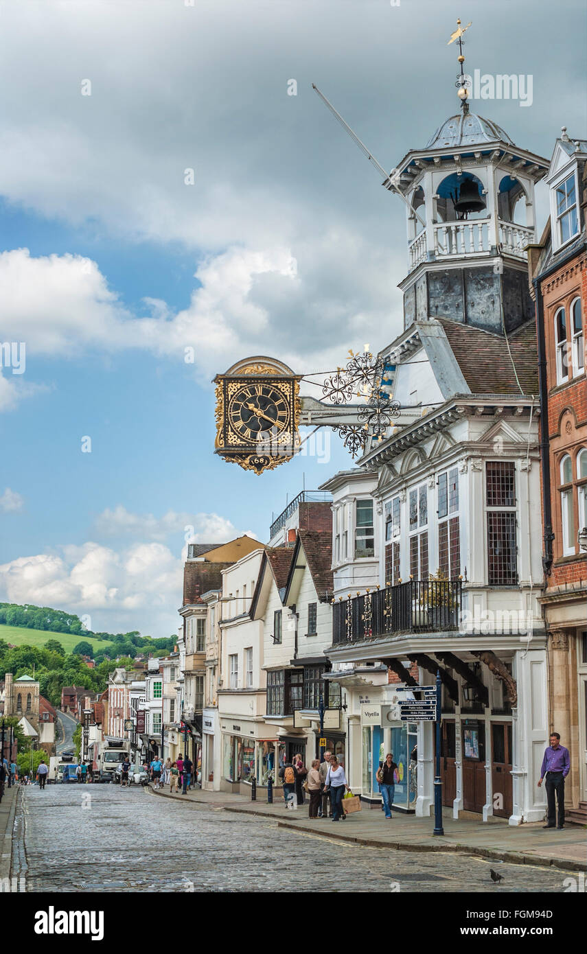 Guildford town clock hi-res stock photography and images - Alamy