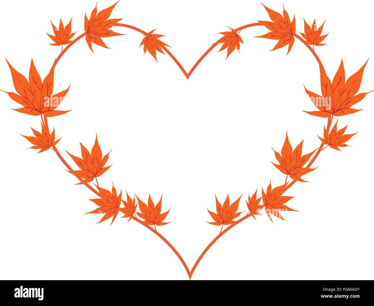 Japanese acer leaves Stock Vector Images - Alamy