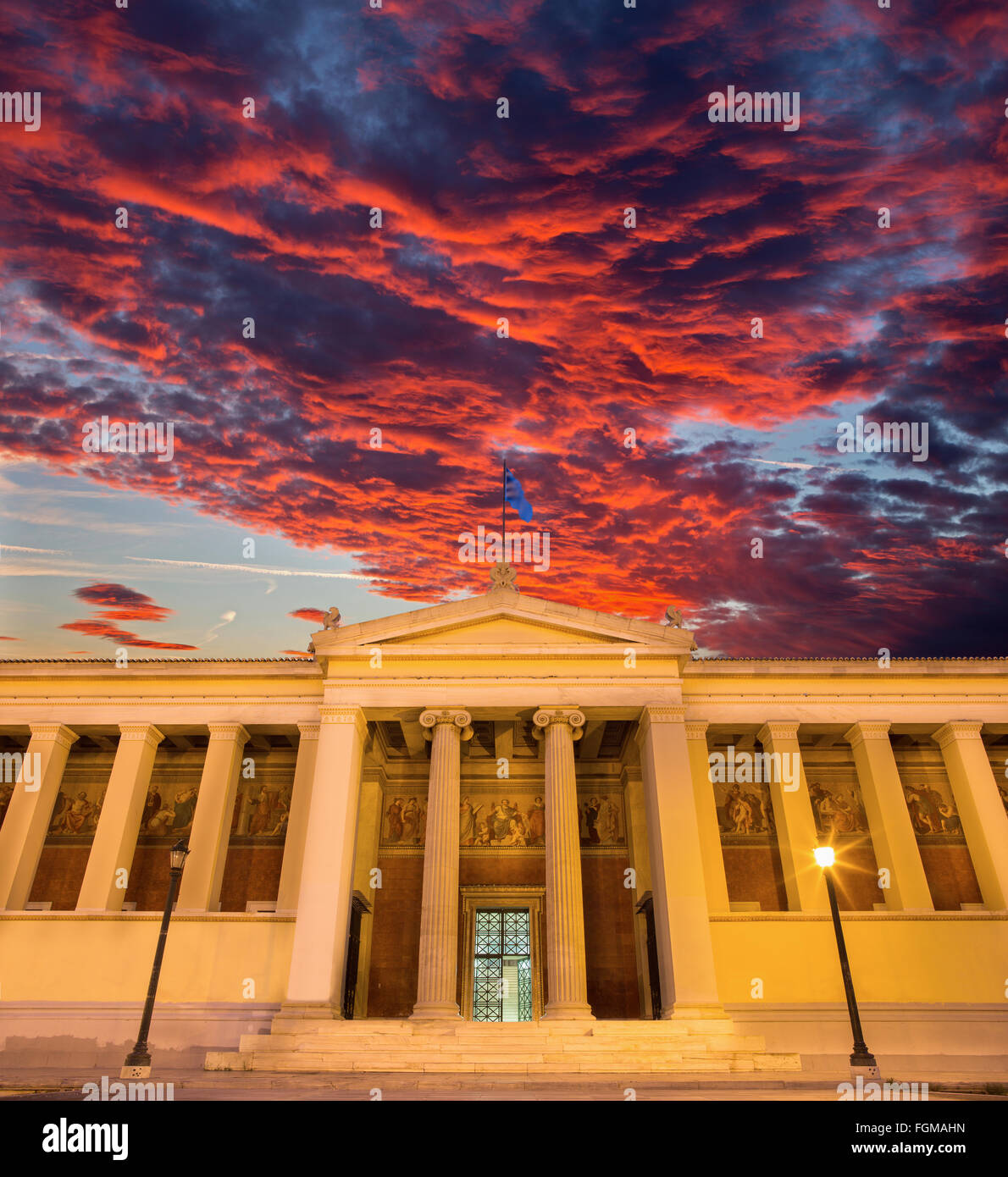 Athens - The building of National and Kapodistrian University of Athens ...