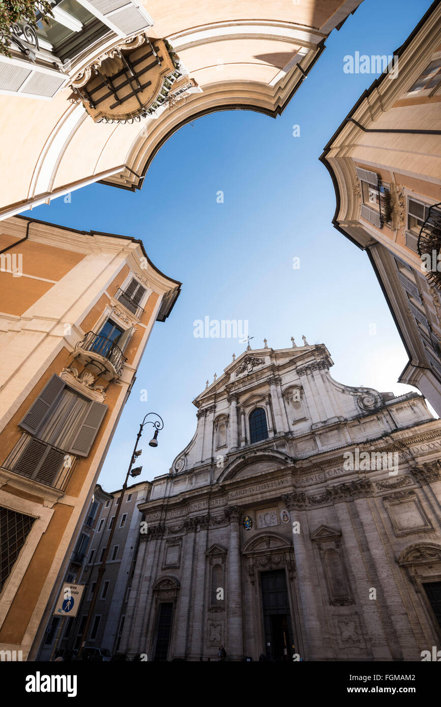 Rome. Italy. Church of St. Ignatius of Loyola at Campus Martius (Chiesa ...