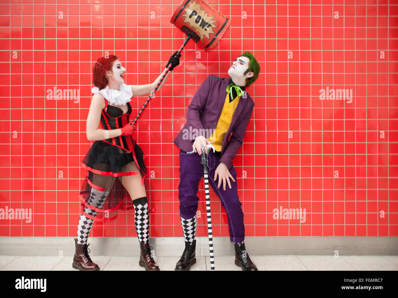 The 2016 London Super Comic Convention at ExCel, cosplay visitors Stock ...