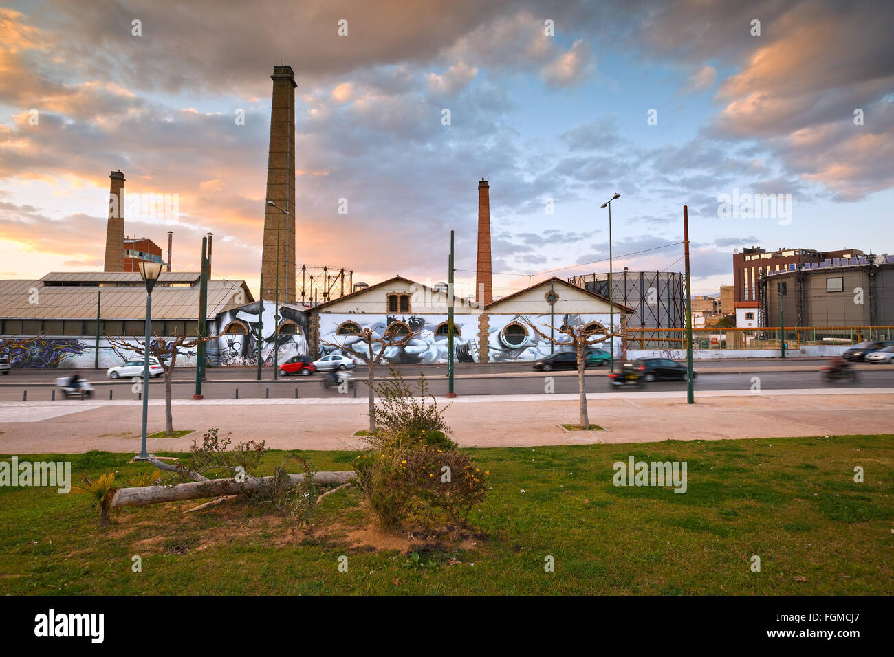 View of Technopolis, an industrial museum and a major cultural venue on ...