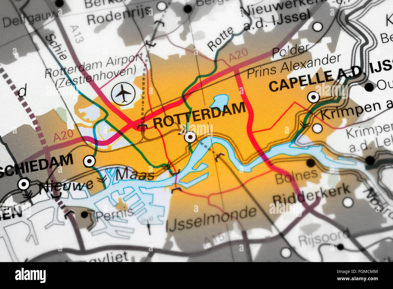 Map of rotterdam hi-res stock photography and images - Alamy