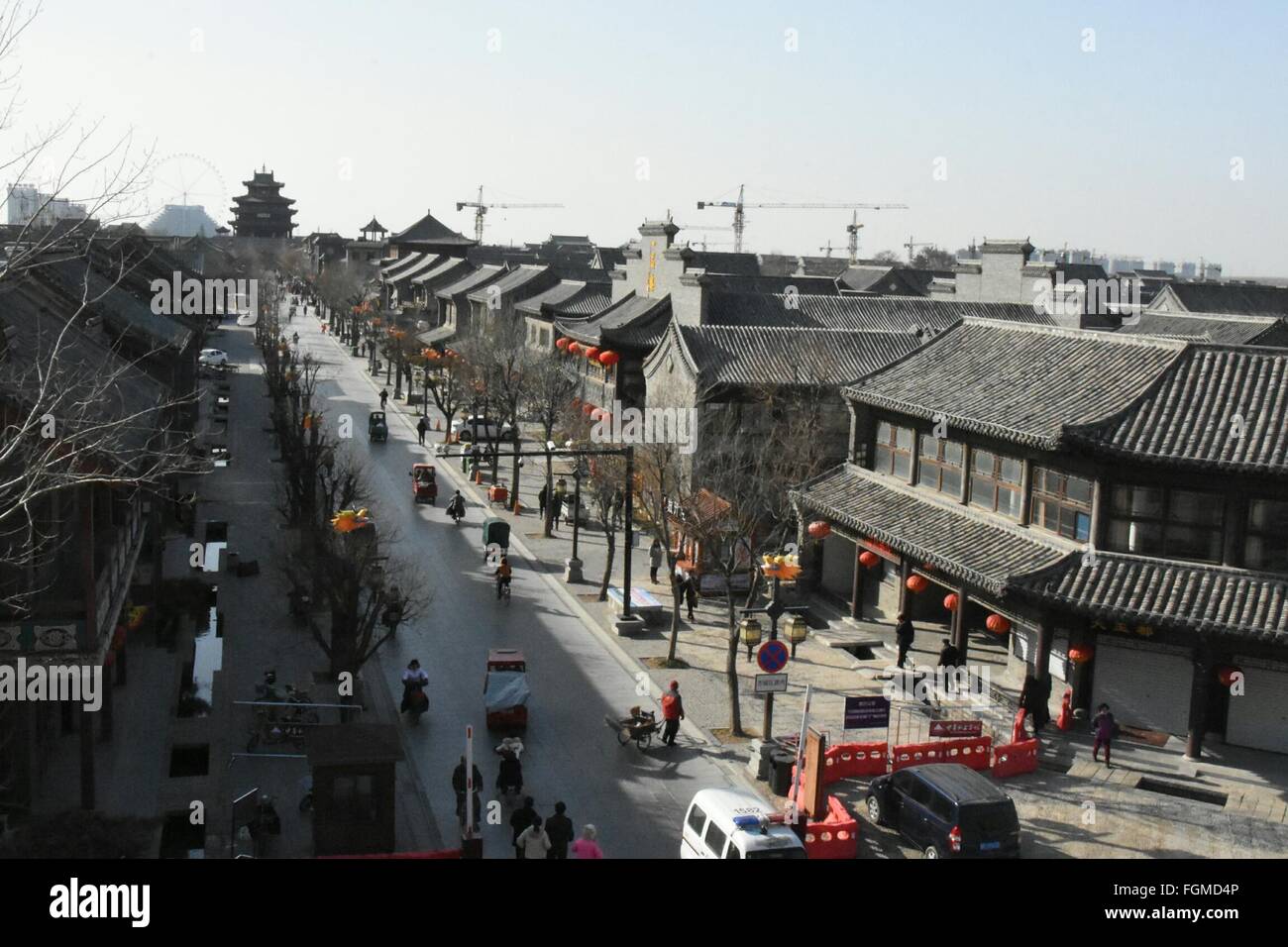 Liaocheng, China's Shandong Province. 20th Feb, 2016. Citizens view ...