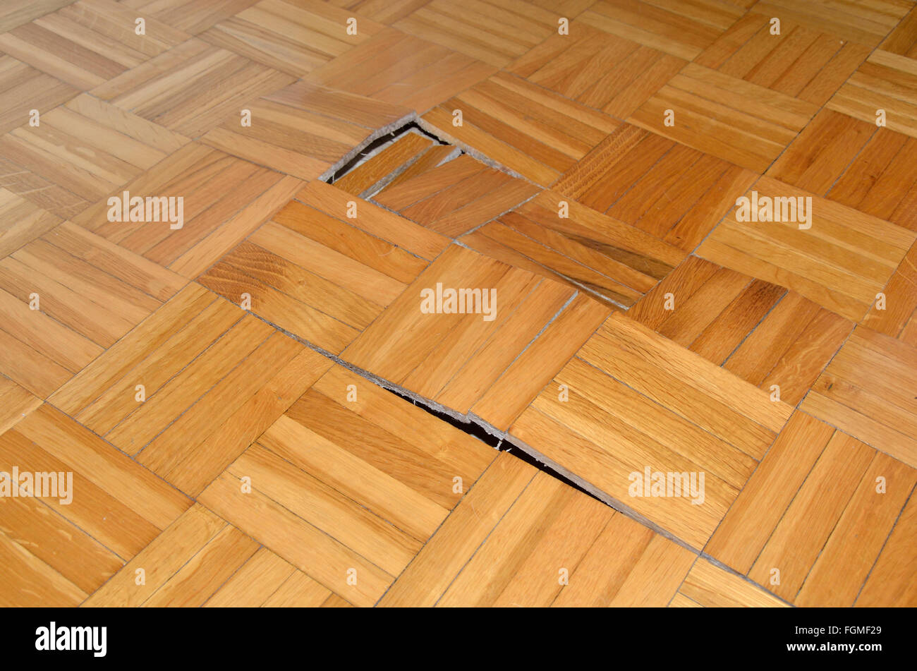 Ruined wooden floor in living room of an apartment Stock Photo - Alamy