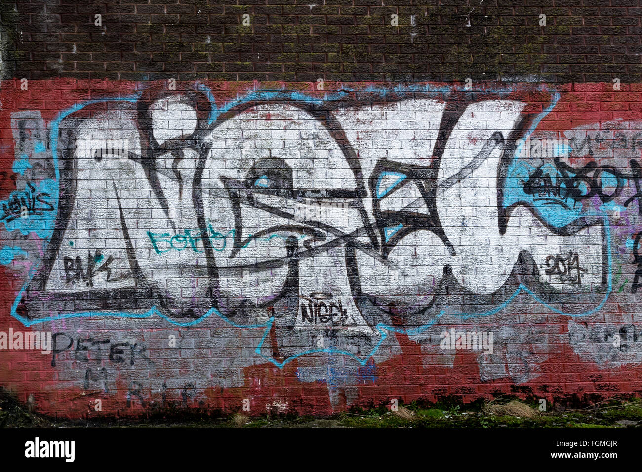 Graffiti wall horizontal hi-res stock photography and images - Alamy