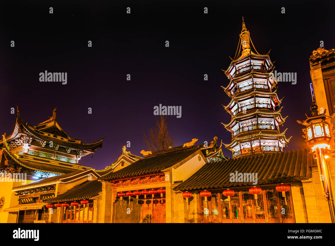 Buddhist Nanchang Nanchan Temple Pagoda Tower Wuxi Jiangsu Province ...