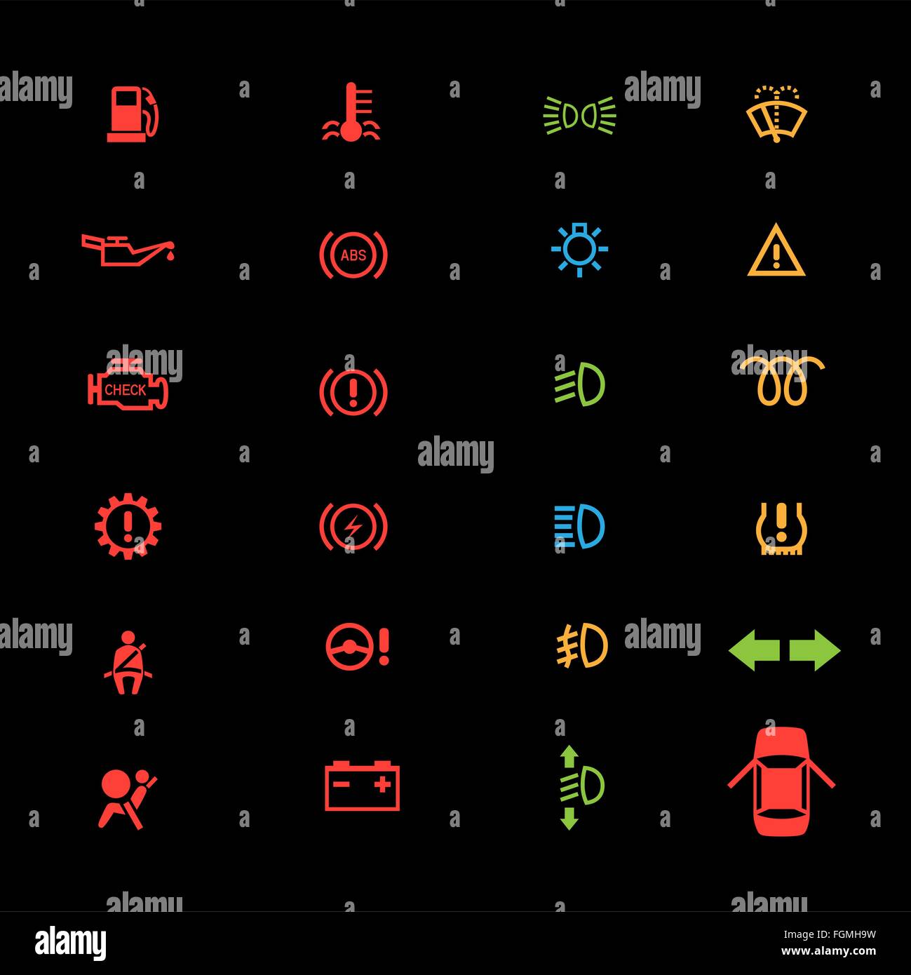 car control panel icon Stock Vector Image & Art - Alamy