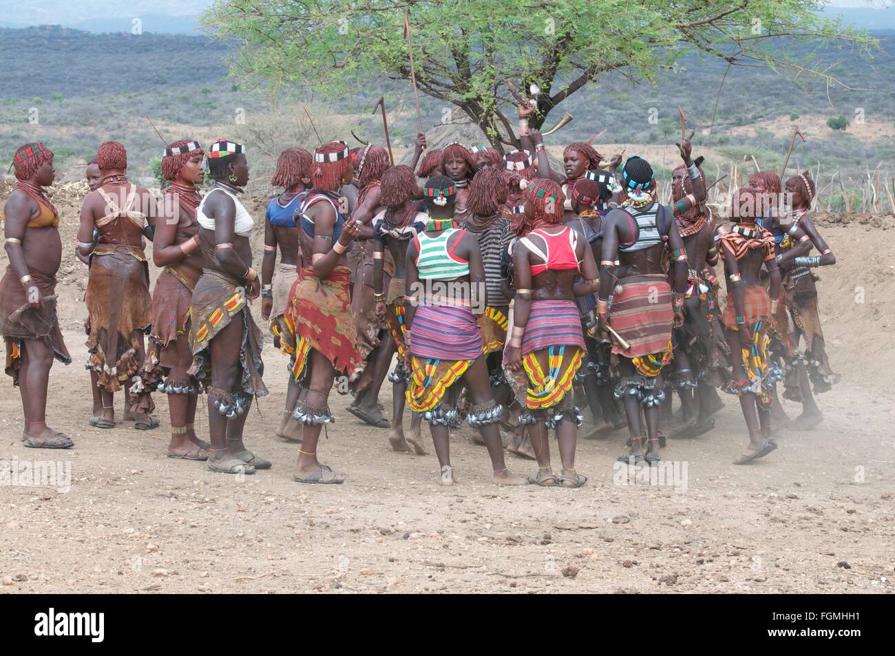 Southern Ethiopia-Hamer Tribe-Ommo Valley Stock Photo - Alamy