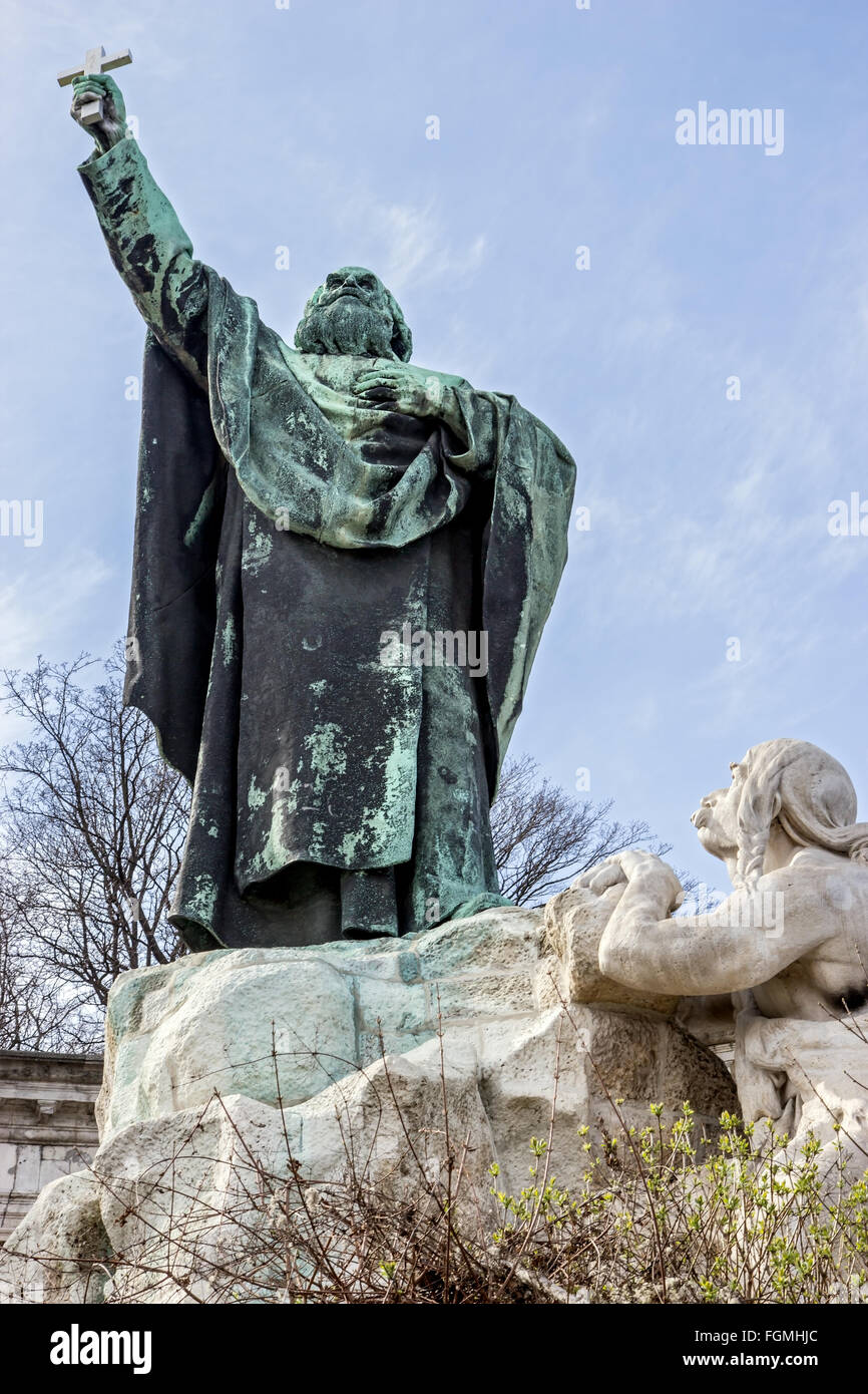 The Monument to Bishop Gellert in Budapest, Hungary Stock Photo - Alamy