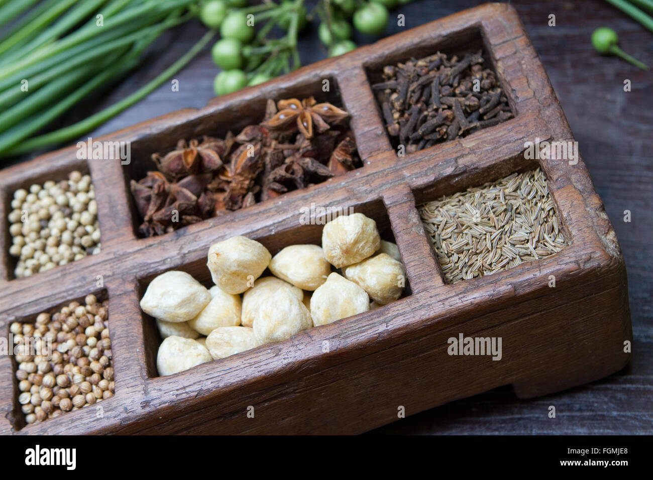 Box of spices Stock Photo - Alamy