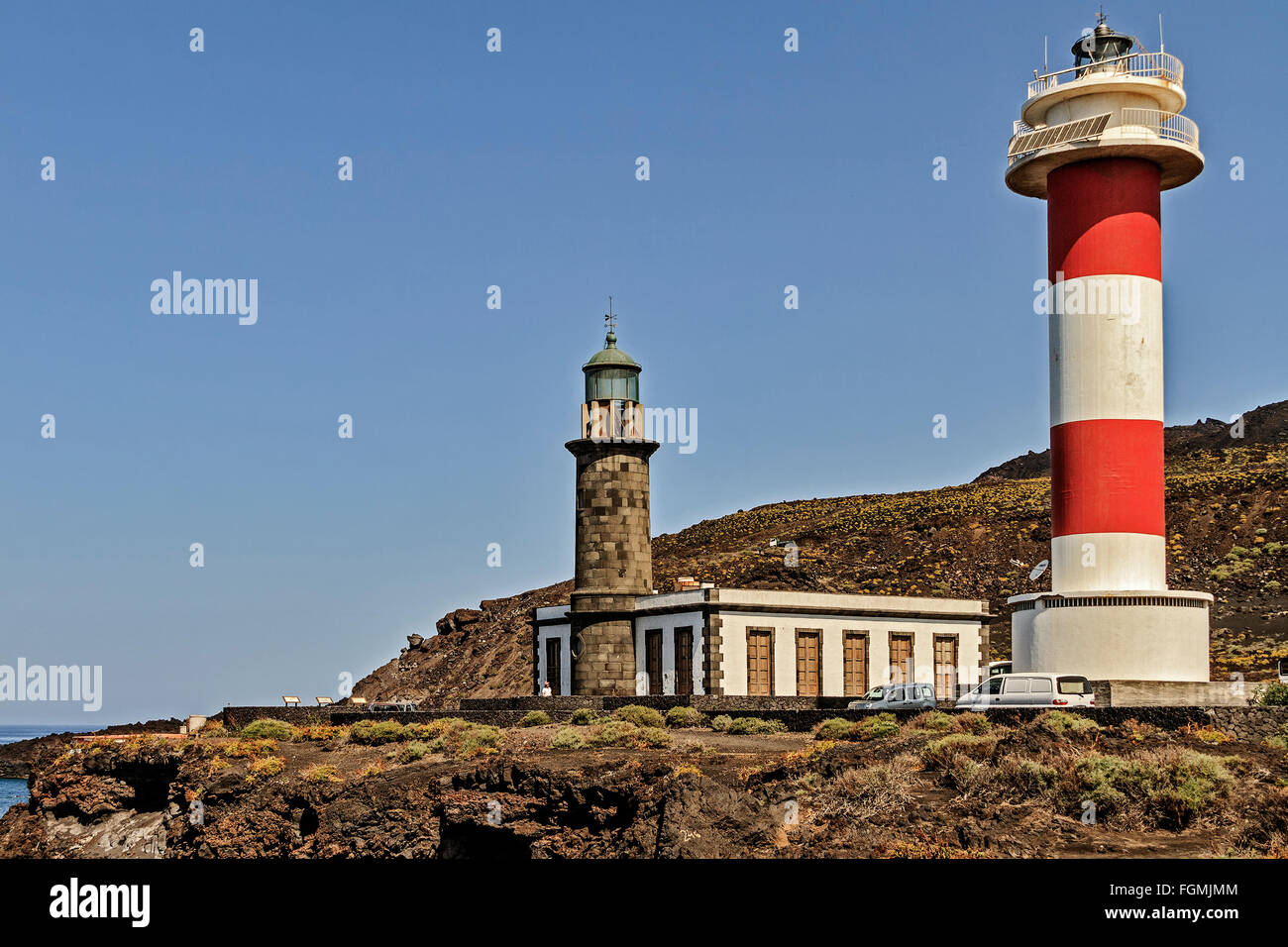 Lighthouses At El Faro Santa Cruz La Palma Spain Stock Photo - Alamy