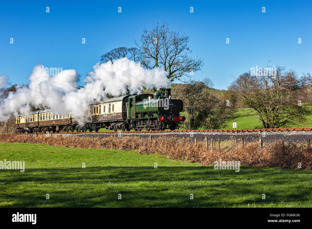 South Devon Steam Railway Stock Photo - Alamy